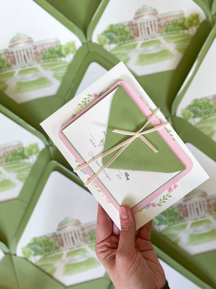 Wedding Invitations: Working with a Custom Stationer to Design Waterco ...