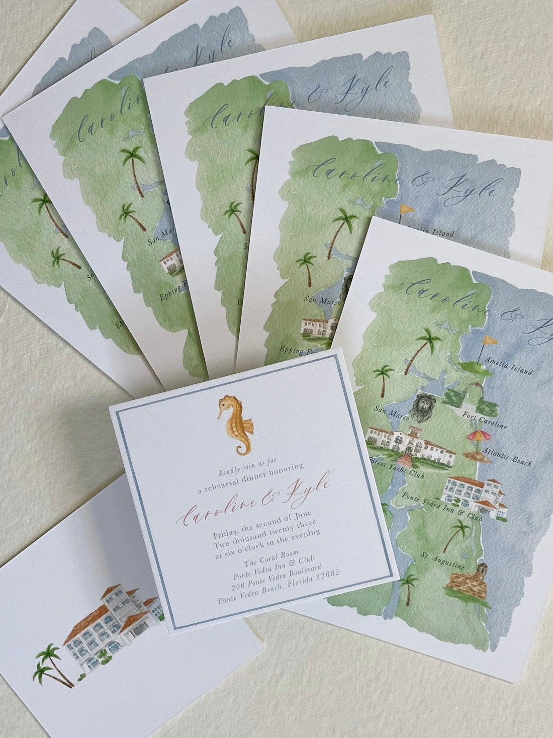 Custom Watercolor Invitations: Weddings & Brides | By Caroline Ann – ByCarolineAnn