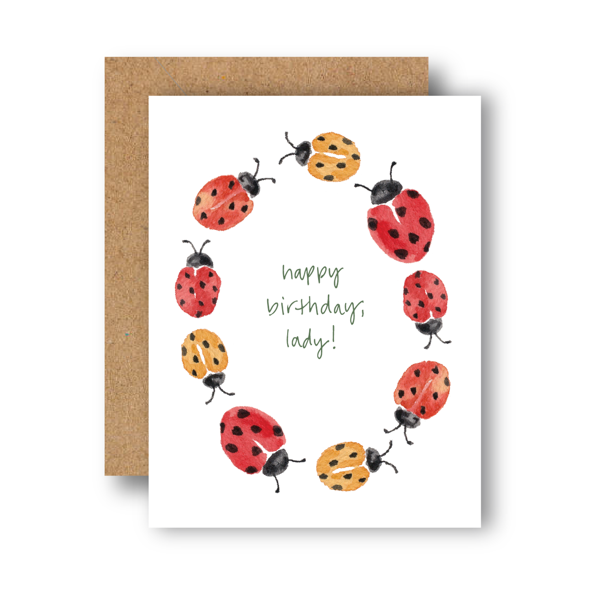 Happy Birthday Lady Greeting Card – ByCarolineAnn