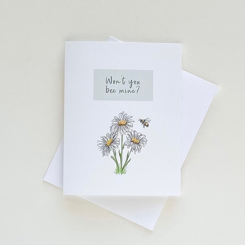 Bee Mine Greeting Card – ByCarolineAnn