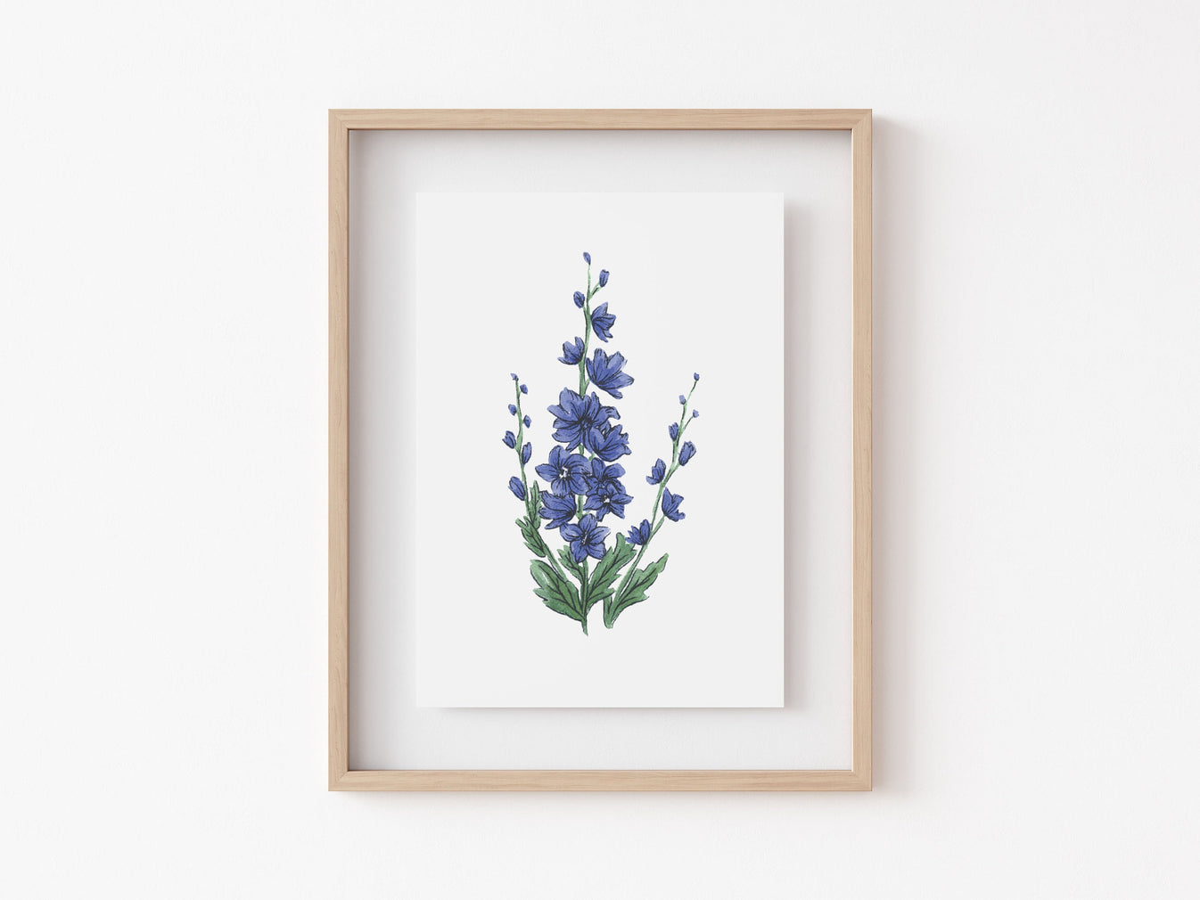 Larkspur Art Print – ByCarolineAnn